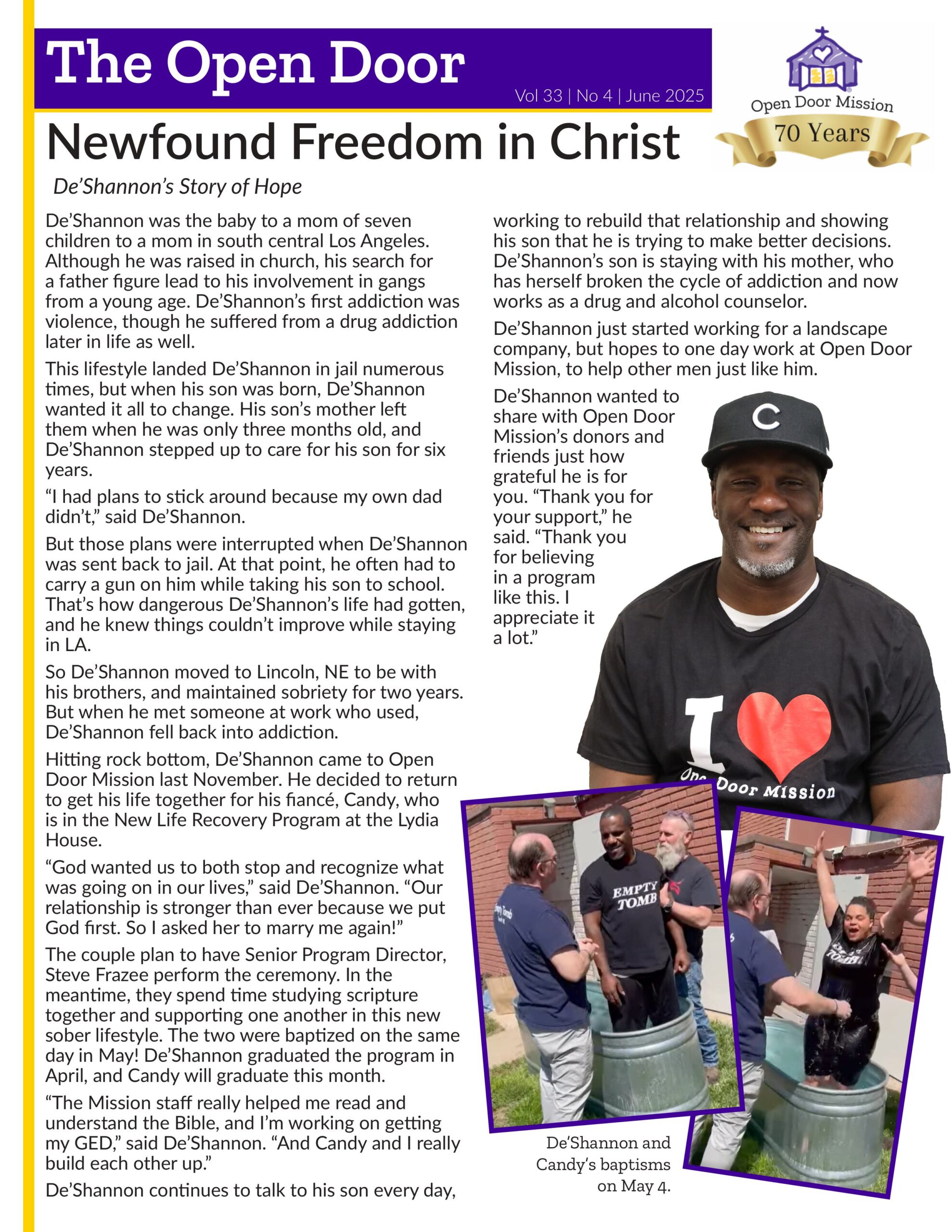 2025 June Newsletter - Open Door Mission